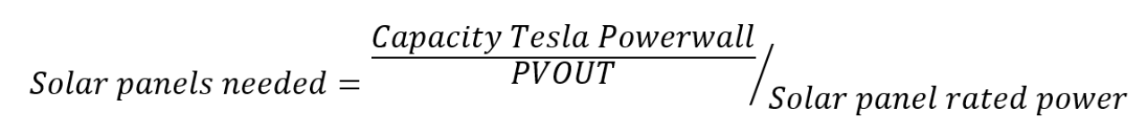 How many solar panels do I need to charge a Tesla Powerwall?